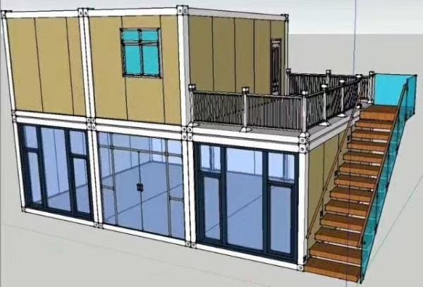 Quality Industrial Collapsible Foldable Modular Homes Container With Bathroom for sale