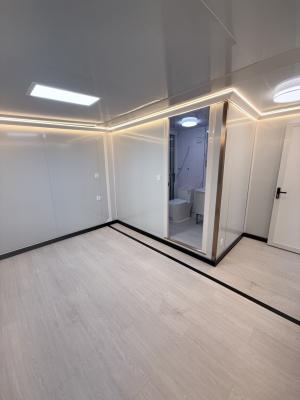 China Galvanized Steel 40ft Expandable Container Home Two Bedroom Master Room With Plastic Steel Sliding Window 920*920mm And Folded Size for sale