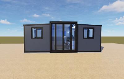 Expandable Prefab Homes with Floor Permitted Loading of 2 KN/m2 White Color and Waterproof Paint Sealed Edges