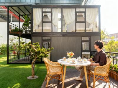 중국 맞춤형 방화 2층 확장형 조립식 주택 온도 저항 및 맞춤형 바닥재 판매용