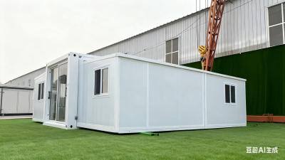 China Foldable 20ft Container with L5900*W2200*H2480mm Folding Size, 0.60KN/M² Wind Resistance and 2.0mm Top Beam Bending Parts for sale