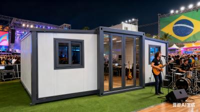 China Foldable 20ft Container with 80*100*2.5mm Square Tube Bottom Side Beam Customizable Layout and 20+ Years Lifespan for sale