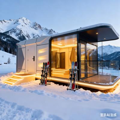 China SPC Environmentally Friendly Wood Flooring Space Capsule House Hot Dip Galvanized Steel Pipe Aluminum Zinc Coated Light Steel Keel for sale