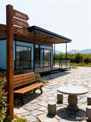 China Expandable Container House Wet-dry Separation Bathroom Gable Roof and Fire-Resistant OSB Walls with Aluminum Composite Panel for sale