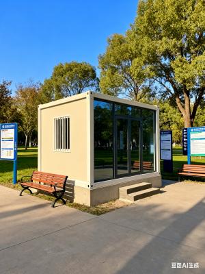 China Steel Door With Lock Flat Pack Folding House Ground Live Load 2.0KN/m2 Inside Dimensions 5630*2230*2515mm for sale