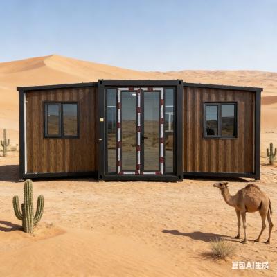 China Foldable 20ft Container with Fully Galvanized Side Frame, Customizable Terrace, and International Safety Standards for sale