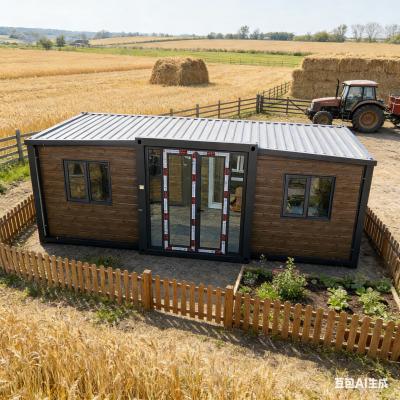 China 20FT Foldable 20ft Container with Thermal Insulation Sound Insulation and Fully Galvanized Main Frame for Camping Home Hotel Resort for sale