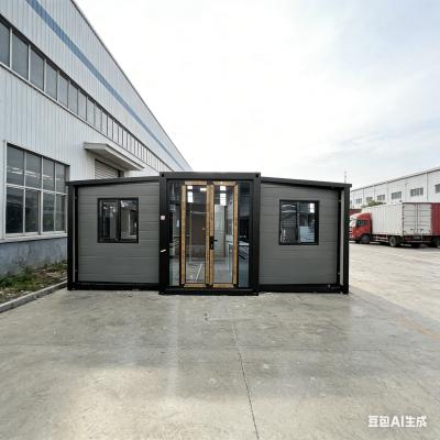 China Fully Galvanized Foldable 20ft Container with 75mm EPS Sandwich Panels and 1,172 Cubic Feet Capacity for Space Efficiency for sale