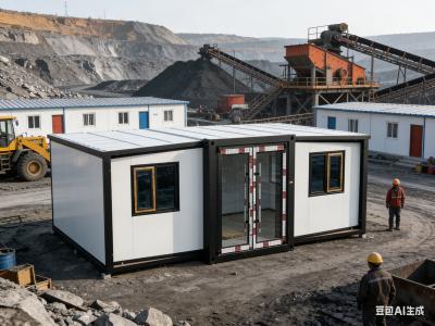 China Foldable 20ft Container with 75mm EPS Sandwich Panels, 18mm Fireproof Cement Fiber Floor, and Galvanized Steel Frame for Prefabricated Tiny Homes for sale