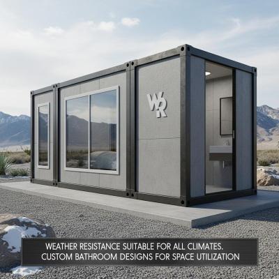 China Weather Resistance Suitable For All Climates Collapsible Prefab Residences Incorporating Custom Requirement Bathroom Designs For Space Utilization for sale