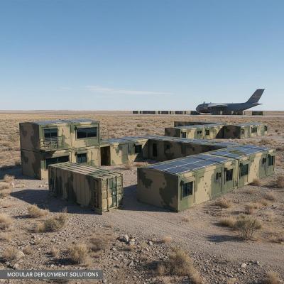 China Militarized Base Foldable Prefabricated Homes Easy To Transport Versatile Modular Units Offering Transport And Quick Assembly for sale