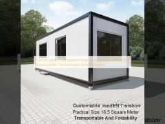 Modern Expandable Prefab Home 18.5 sqm Steel Frame Customizable