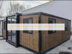 Casa pieghevole prefabbricata in acciaio su misura per ufficio magazzino