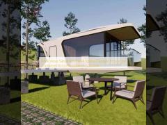 Rock Wool Sandwich Panel Space Capsule House for Container Accommodation Solution