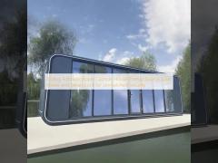 スライド式折りたたみアップルカプセルハウス 20㎡ スマートロック付き
