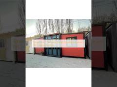Casa dobrável pré-fabricada de espessura de 50 mm com janela deslizante de PVC