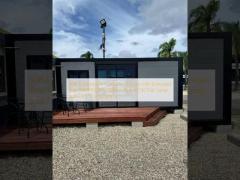 40ft Expandable Container Home with Extended Size 5900*6300*2480mm Bull 30*30 Flat Lamp and 72m² Living Space