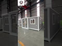 Foldable 20ft Modular Container House With Bending Parts 2.0mm Top Beam 80*100*2.5mm Square Tube And 0.60KN/M² Wind Resistance