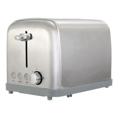China 900W 120V ha spazzolato il controllo meccanico del temporizzatore del tostapane d'argento di acciaio inossidabile for sale