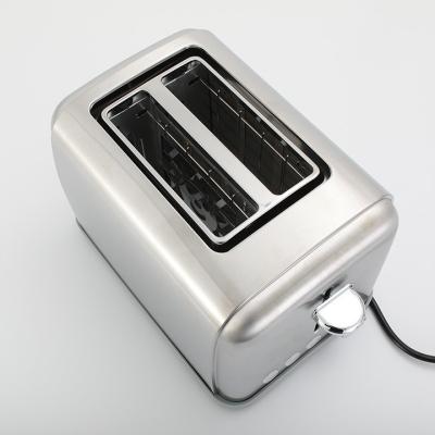 Cina doppio tostapane lungo di pop-up del panino della scanalatura di acciaio inossidabile 900W in vendita