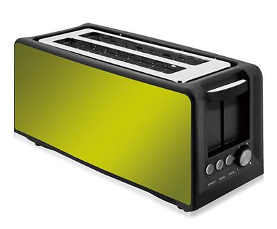 China Rectangle Stainless Steel Bread Toaster 4 Slice Long Toaster for sale