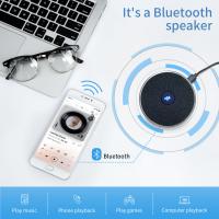 China Bluetooth USB Conference Speakerphone Omni-Directional Dual Mic 5M Range for sale
