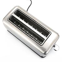 China 4 Slice Stainless Steel Electric Toaster 1400W with Digital Timer and Defrost Function for sale