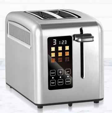 Cina L'acciaio inossidabile OvenToaster con l'esposizione di LED con le 6 regolazioni di brunitura, annullamento/bagel/disgela la funzione buona per un tostapane di 2 fette in vendita