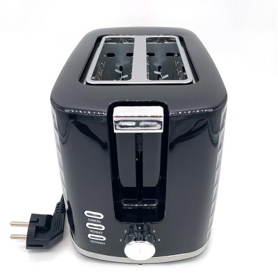Cina 2023 popular Kitchen Fashion 2 Slice Stainless Steel Defrost Function Toaster oven Kitchen Appliances Toaster Machine in vendita