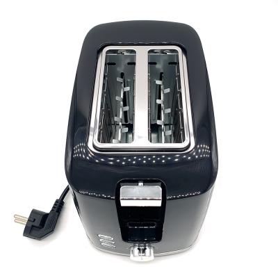 Cina 2023 popular Kitchen Fashion 2 Slice Stainless Steel Defrost Function Toaster oven Kitchen Appliances Toaster Machine in vendita