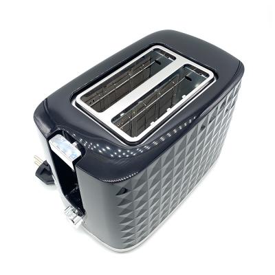 Cina 2023 popular Kitchen Fashion 2 Slice Stainless Steel Defrost Function Toaster oven Kitchen Appliances Toaster Machine in vendita