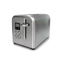 China 900W Digital Bread Toaster 2 Slice Extra Wide Slot Stainless Steel Automatic Pop Up for sale