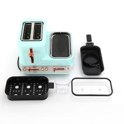 Cina New product breakfast maker toaster frying Pan Boiler 3in 1 breakfast maker in vendita
