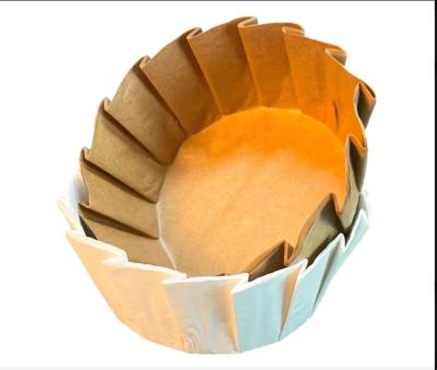 China 75x30mm Professional Minimalist Basque Cake Paper Holder Heat Resistant for sale