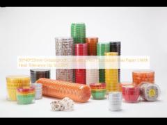 90*40*33mm  Greaseproof Cupcake Liners ( European Raw Paper ) With Heat Tolerance Up To 220°C