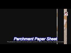 food 60 x 60cm baking sheet parchment with heat resistance up to 220 degree
