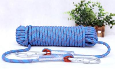 Cina Facendo un'escursione il cavo ad alta resistenza 10m della corda statica di arrampicata di 12mm 32ft in vendita
