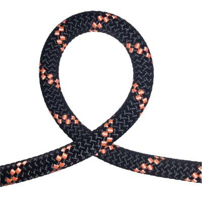 Cina Corda rampicante rossa arancio di dinamica di nylon della corda intrecciata 10.5mm in vendita