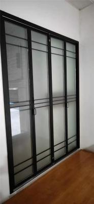 China 25 narrow series anti clamp hand aluminum folding door bifold doors internal doors new style hot sale for sale