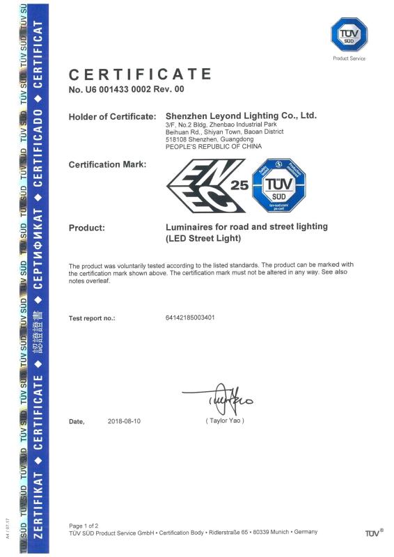 ENEC - Shenzhen Leyond Lighting Co.,Ltd.