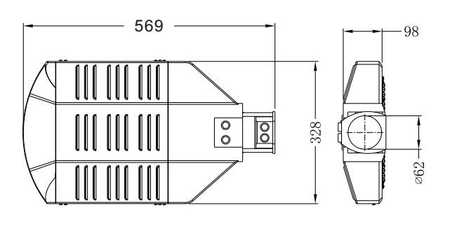 L'iluminazione pubblica modulare della strada principale dell'iluminazione pubblica di IP66 200w LED ha condotto la sostituzione 70-400 del watt attuale apparecchi d'illuminazione MH/di HPS