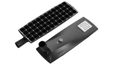 Cina lampada di via solare di 10-50w IP66 tutta in una batteria al litio del fosfato di Intelegent in vendita
