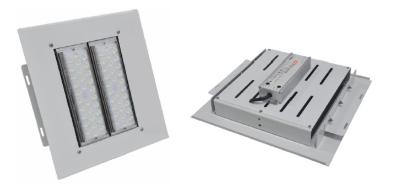 Cina 100/150/200w di superficie delle luci principale baldacchino IP66 IK10 montato per illuminazione della stazione di servizio in vendita