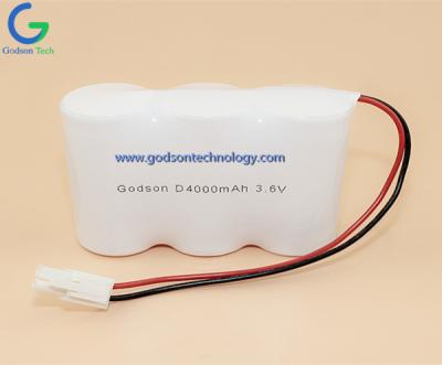 China Ni-Cd Rechargeable Battery Pack D4000mAh 3.6V for Emergency Lighting Battery with Long Life Cycle and High Effeciency for sale