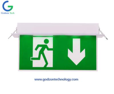 China Emergency Lighting Products Emergency Exit Sign GS-ES11 with AA 600mAh Ni-Cd Battery for Emergency Using for sale