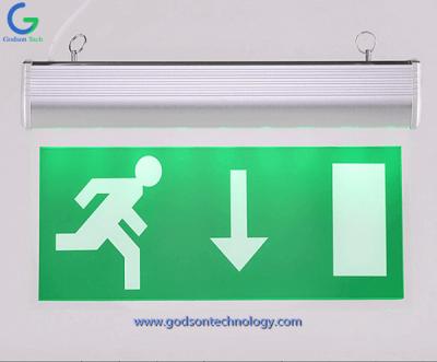 China Emergency Lighting Products Emergency Exit Sign GS-ES10 with 800mAh Ni-Cd Battery for Emergency Using for sale