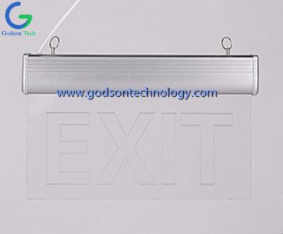 China Emergency Lighting Products Emergency Exit Sign GS-ES9 with 800mAh Ni-Cd Battery for Emergency Using for sale