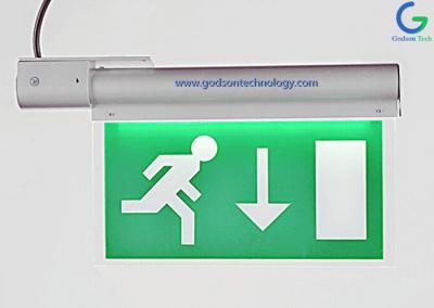 China Emergency Lighting Products Emergency Exit Sign GS-ES8 with 600mAh Ni-Cd Battery for Emergency Using for sale