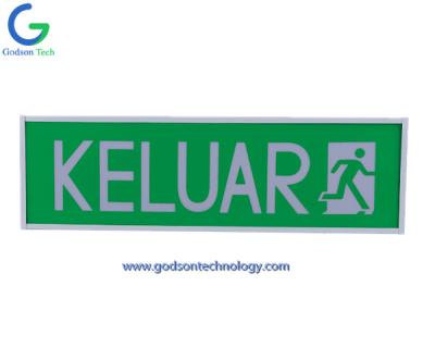 China Emergency Lighting Products Emergency Exit Sign GS-ES7 with 800mAh Ni-Cd Battery for Emergency Using for sale