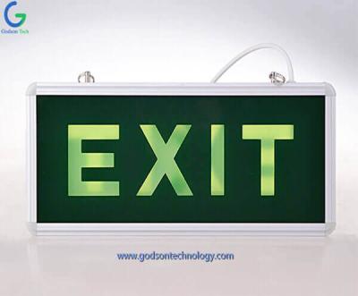 China Emergency Lighting Products Emergency Exit Sign GS-ES1 with 800mAh Ni-Cd Battery for Emergency Use for sale